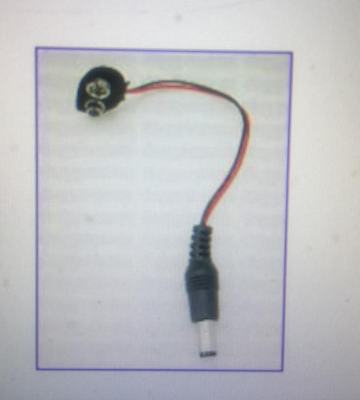 10pc 9V BATTERY SNAP ON TERMINAL+2.1MM DC PLUG 9 VOLT POWER WHIP ...