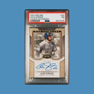 2024 TIER ONE ALEX GORDON /149 TALENT AUTOGRAPH PSA 7 | eBay