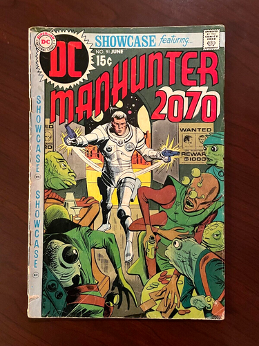 Showcase #91 (DC Comics 1970) Manhunter 2070 Bronze Age Science Fiction ...