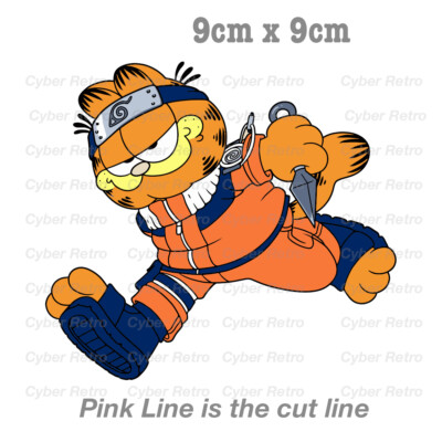Garfield the Cat as Naruto Uzumaki JDM Funny Vinyl Sticker | eBay