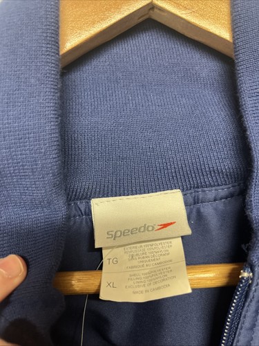 Speedo Jacket Men’s Extra Large Blue Zip Up Swim | eBay