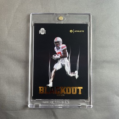 2024 ONIT Athlete Ohio State Carnell Tate #BL-1 Blackout Edition Gold ...