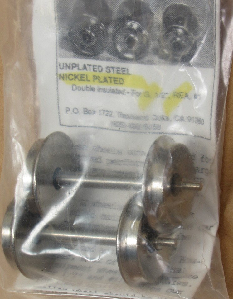 Gary Raymond Nickel Plated REA Double Insulated Metal Wheels (2) G ...
