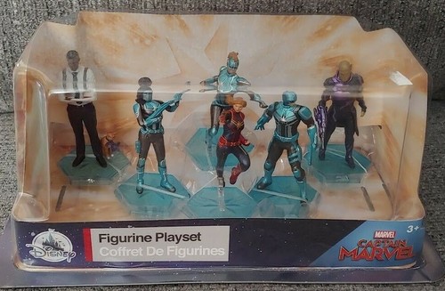 Disney Store Captain Marvel Figurine 6 Piece Action Figure Play Set ...