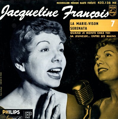 JACQUELINE FRANÇOIS - Philips 432.135 - (2 chansons d' Aznavour) + 2 ...
