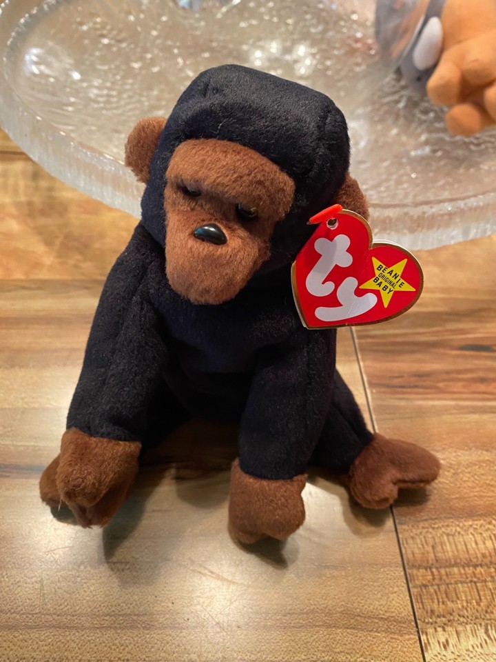 TY BEANIE BABY Congo the Gorilla (Retired) 4th Generation DOB 11-09-96 ...