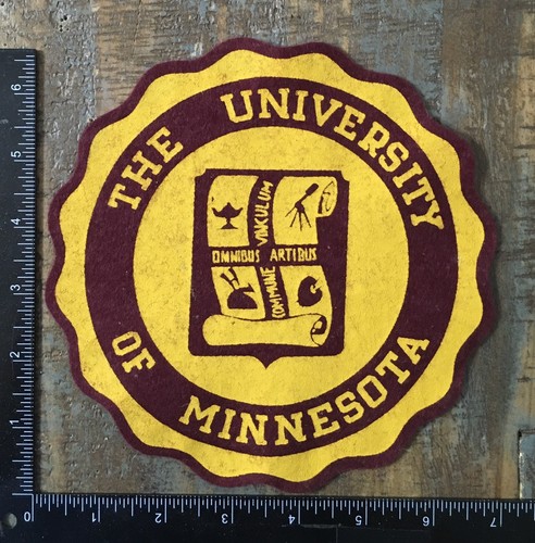 Vintage UNIVERSITY OF MINNESOTA Golden Gophers College Seal Patch 1950s ...
