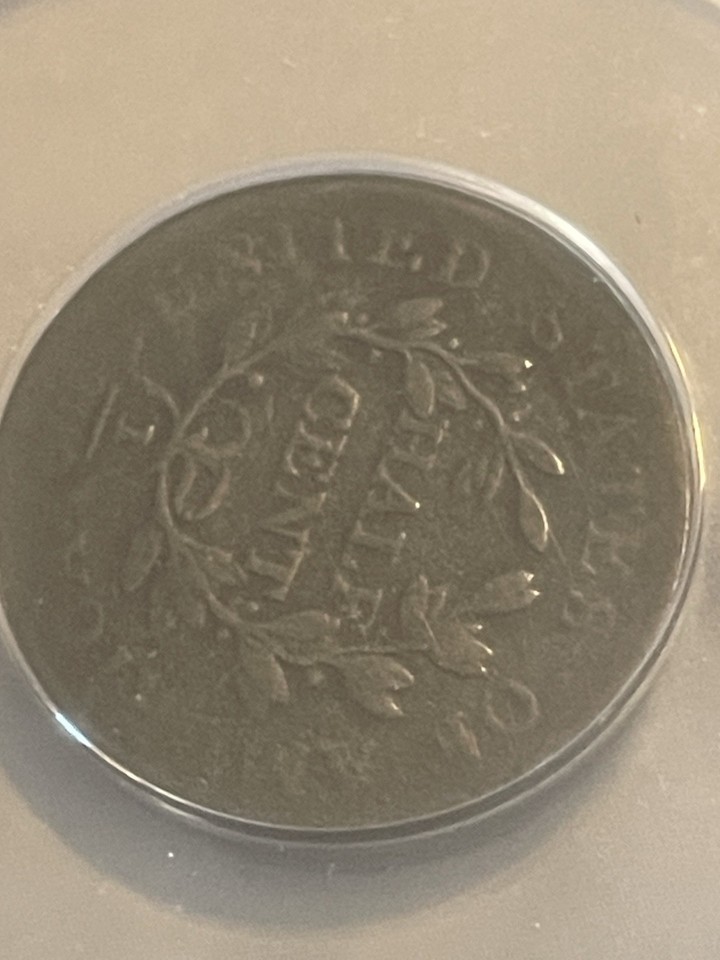 1806 Anacs Small 6 No Stems Vg10 Details Corroded 1/2 Cent Rotated ...