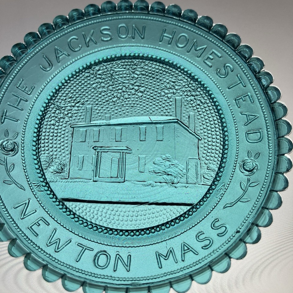 Newton MA Jackson Homestead Museum Pairpoint Glass Cup Plate ...