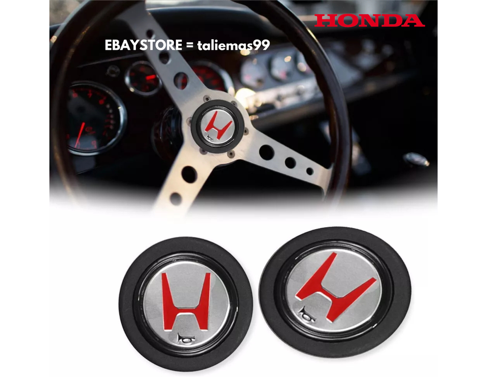 Silver JDM Horn Button For Momo Steering Wheel For Honda Acura NSX EG6 ...