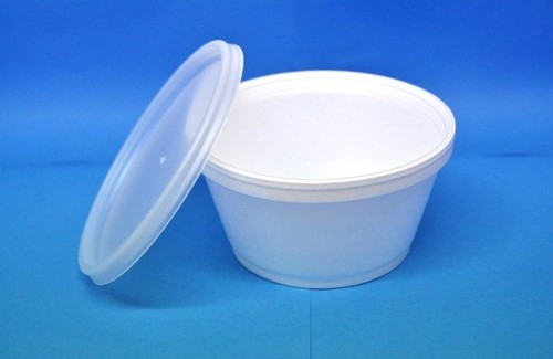 100 x 8oz 200ml ROUND POLYSTYRENE FOOD GRADE CONTAINERS TUBS POTS & 100 ...