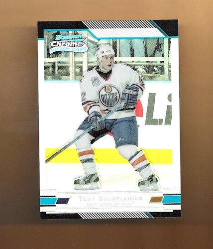 2003-04 Bowman REFRACTOR ROOKIE RC # 140 TONY SALMELAINEN /300 EDMONTON ...