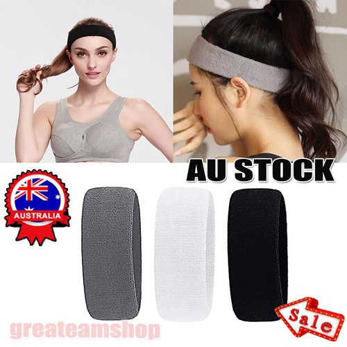 Men & Women Sweatband Headband Terry Cloth Moisture Wicking FZ | eBay