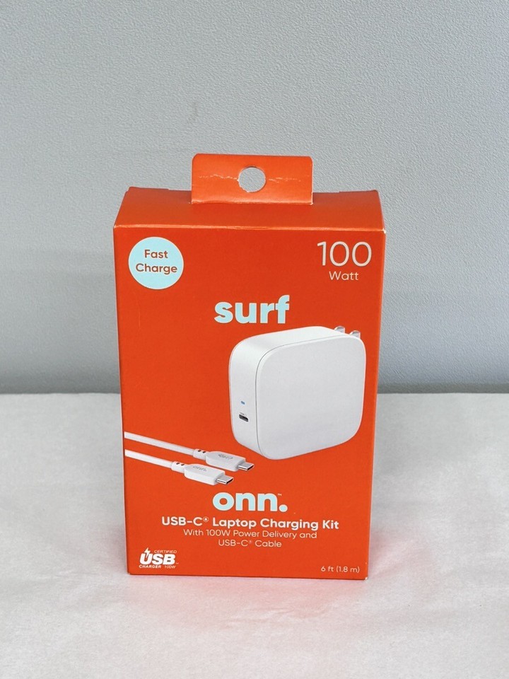 Onn Surf Usb-c Laptop Charging Kit 6ft Fast Charger 100122523 | eBay