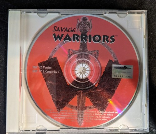 Savage Warriors PC CD-Rom Video Game (Disc Only) Mindscape 1995 IBM CD ...
