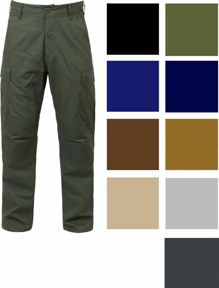 FIREFIGHTER SALE BDU Pants Solid Colors 6 Pocket Cargo Army Twill ...