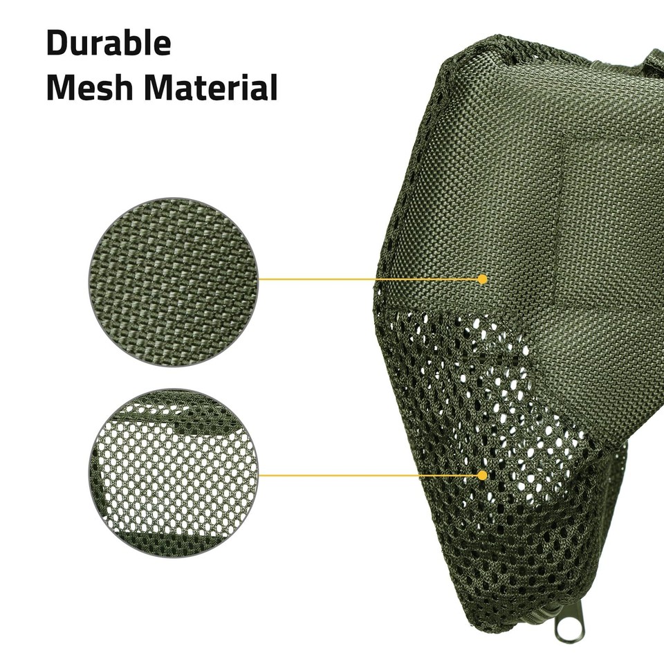 Shell Catcher Net with Picatinny Rail Mount Heat Resistant Mesh Brass ...