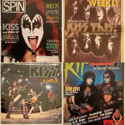 KISS MEMORABILIA BUNDLE (1990-2000) Mags, Rags & Calendar | eBay