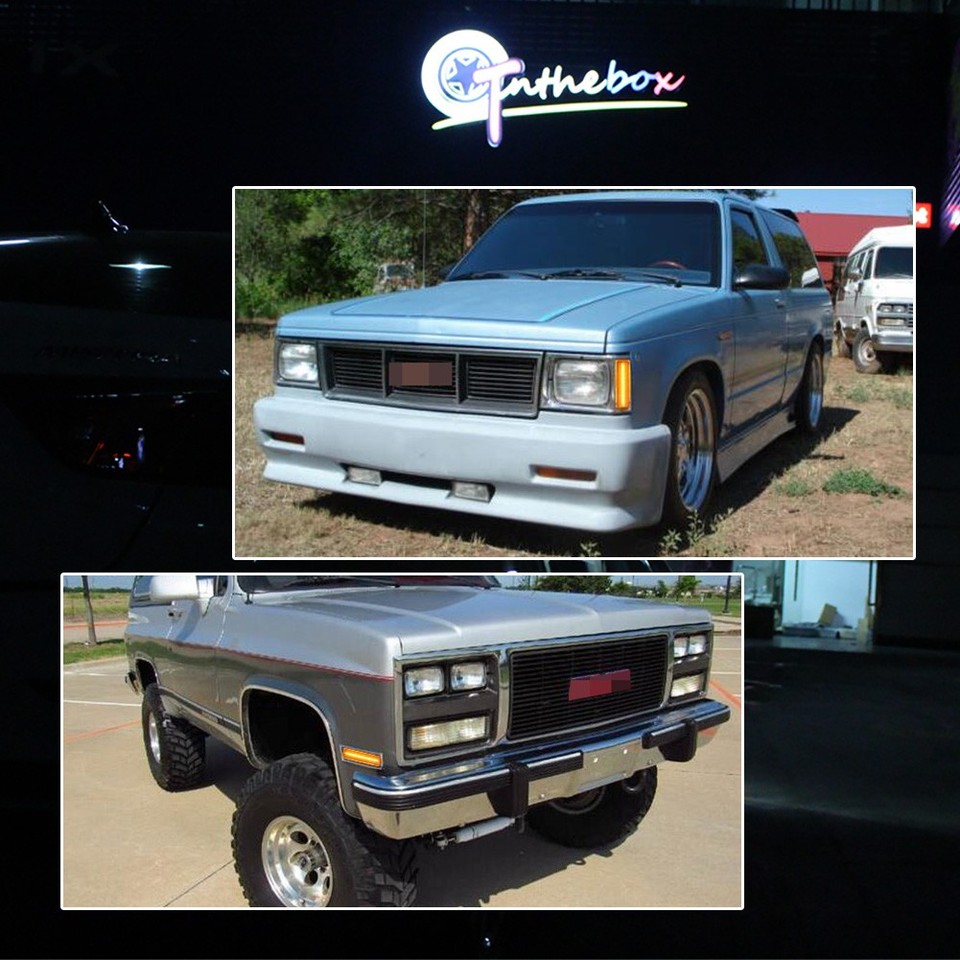 Amber Lens + LED Side Marker Corner Lamps For Chevy S10 GMC Jimmy S15 ...