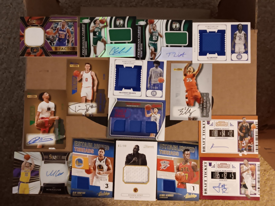 NBA AUTO JERSEY LOT 24 AUTOs 9 JERSEY CARDS SOME #'D RCs 31 TOTAL | eBay