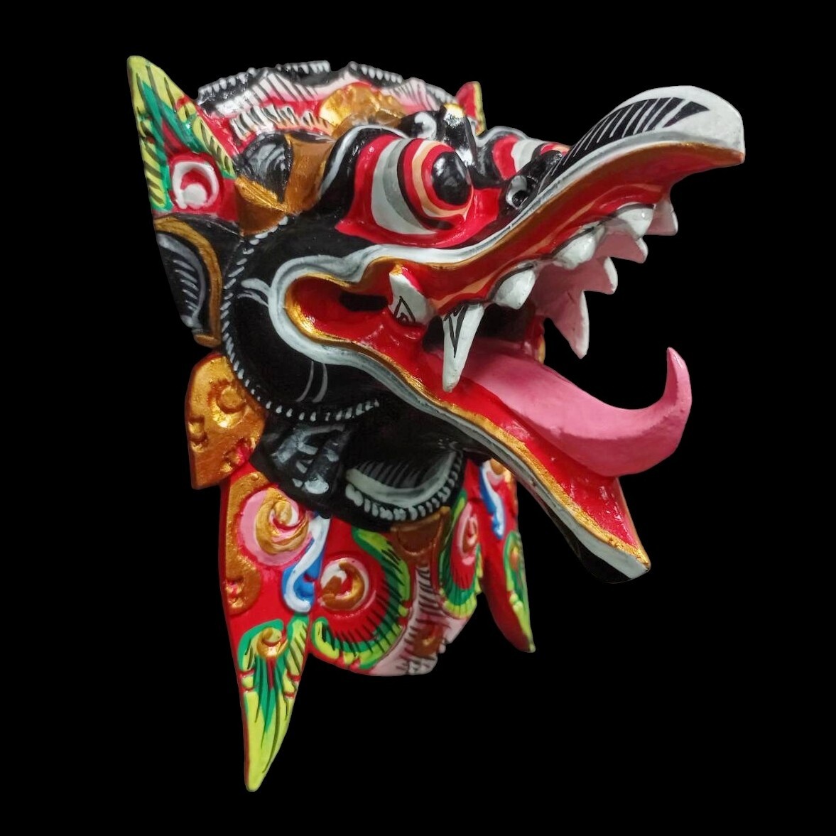 Black Garuda Bird Indonesia Balinese Mask Hinduism Wood Carved Wall Art ...