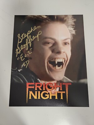 Stephen Geoffreys Evil Ed signed 8x10 photo Fright Night | eBay