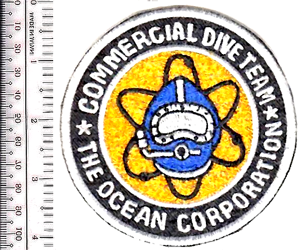 SCUBA Hard Hat Diving The Ocean Corporation Tampa Florida Patch vel ...