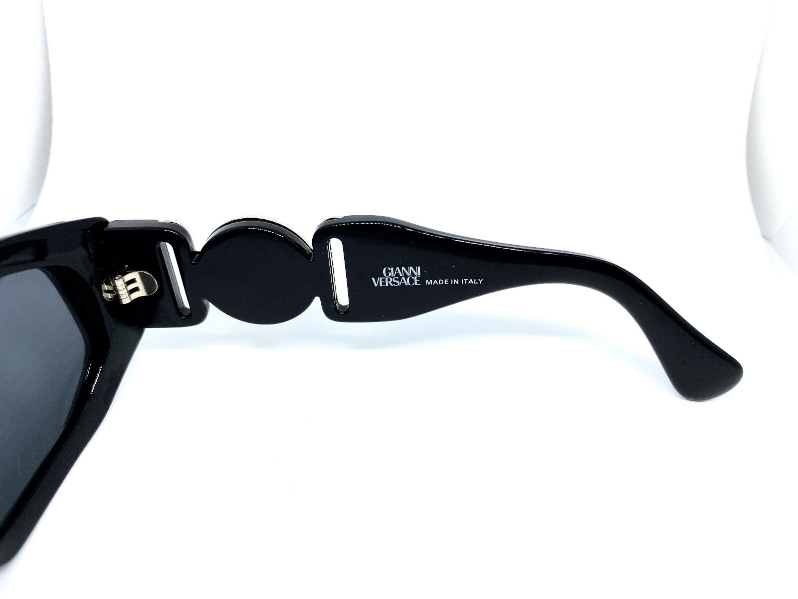 RARE Gianni Versace Mod.414/B Col.N52 Black Silver Vintage Sunglasses ...