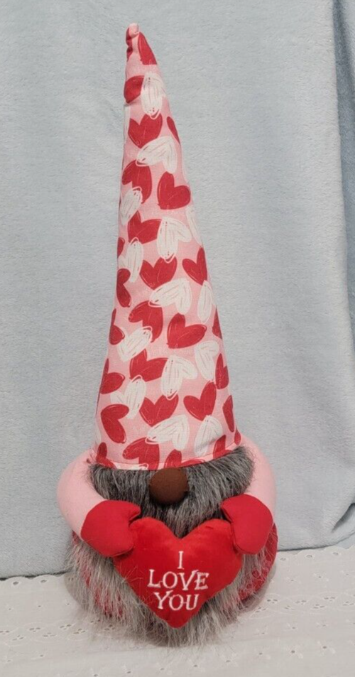 NWT 20" Plush Hearts & I Love You Aldi Gnome. Weighted Bottom | eBay
