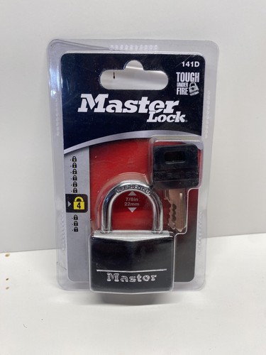 Master Lock 141D Covered Aluminum Keyed Padlock, 1 Pack, Black 71649094835| eBay