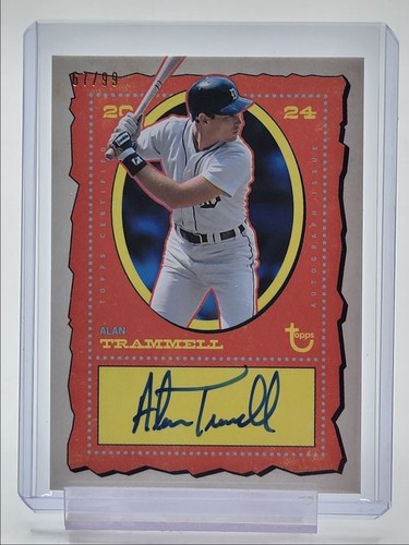 ALAN TRAMMELL 2024 TOPPS BROOKLYN COLLECTION AUTOGRAPH TIGERS AUTO /99 ...