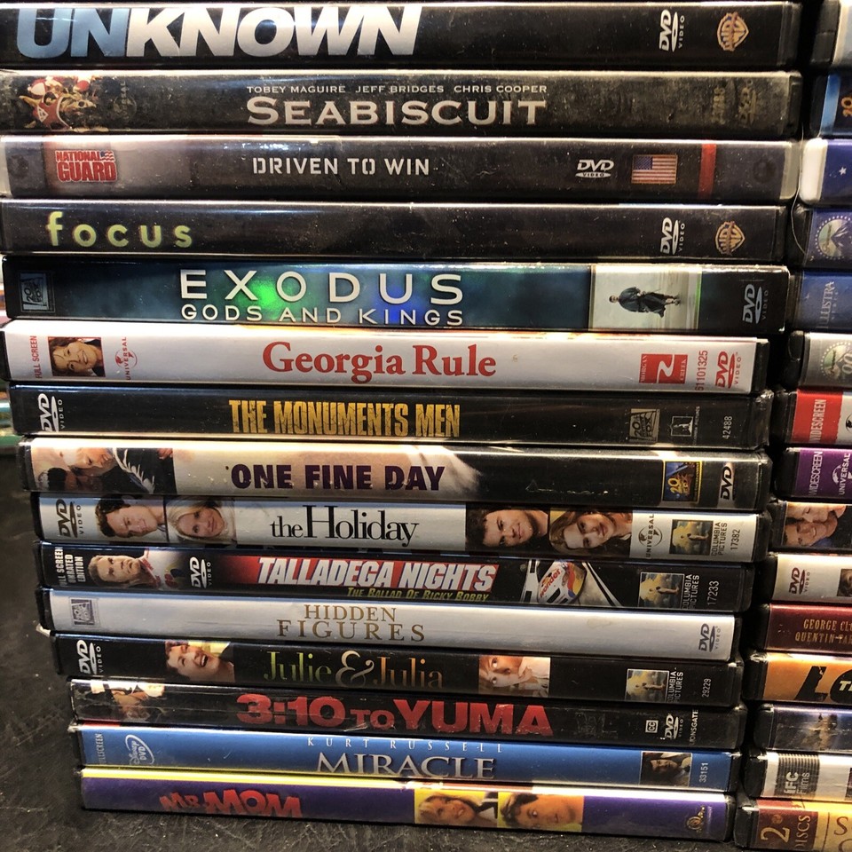 Lot of 50 DVDs - Variety DVDs Lot - A-List DVD Movies - Assorted Genres ...
