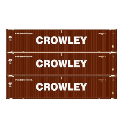 Athearn 28040 HO Scale 45' Container Crowley CMCU #1 3 Pack | eBay
