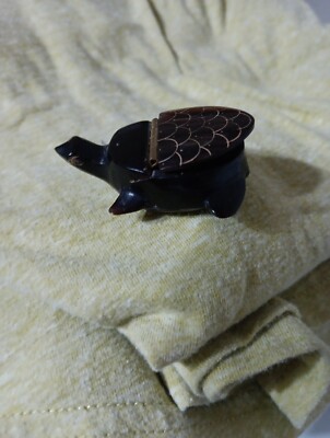 VINTAGE TURTLE SHAPE PILL BOX | eBay