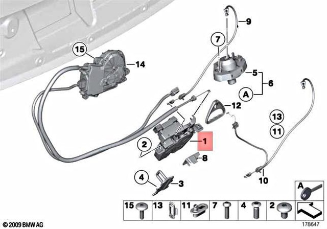 Trunk Lock Latch 51247269543 Fits 2011 BMW 550i OEM for sale online | eBay