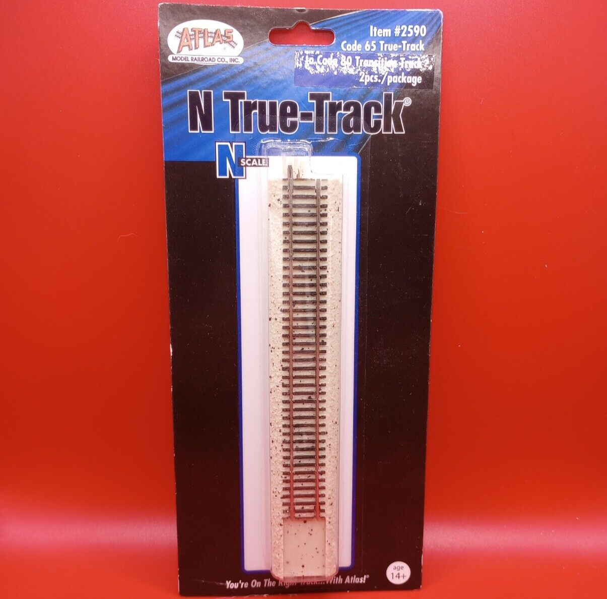 Atlas #2590 Code 80 to Code 65 True-Track Transition Track -- pkg(2 ...