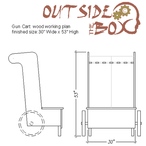 Take Apart Gun Cart Plans for Cowboy Action Shooting Matches, etc. | eBay