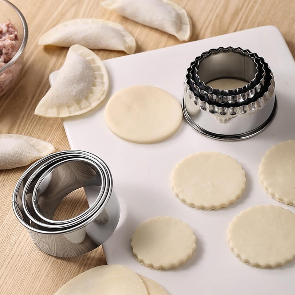 Cookie Cutters - Biscuit Cutters/Stainless Steel Dumpling Cutters/Cake ...