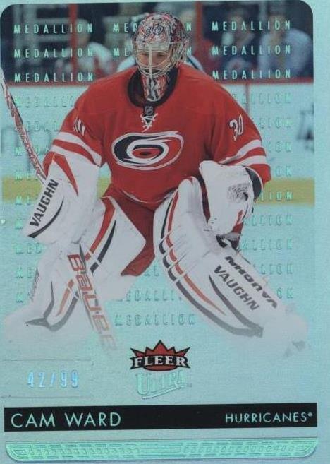 2014-15 Fleer Ultra - Cam Ward #25 Platinum Medallion /99 for sale ...