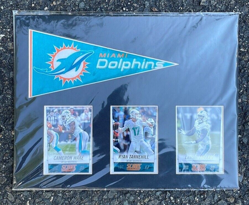 Miami Dolphins Mini Pennant Flag & 3 Player Cards - BRAND NEW | eBay UK