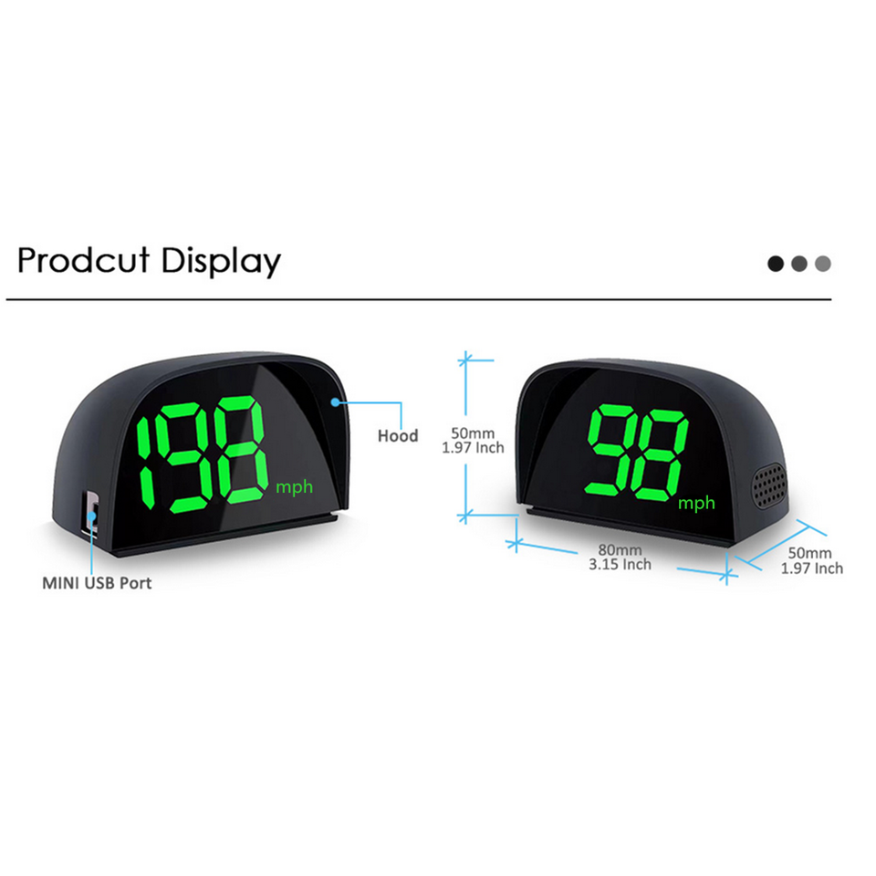 Car Digital GPS Speedometer Head Up Display Speedometer Accessories For ...