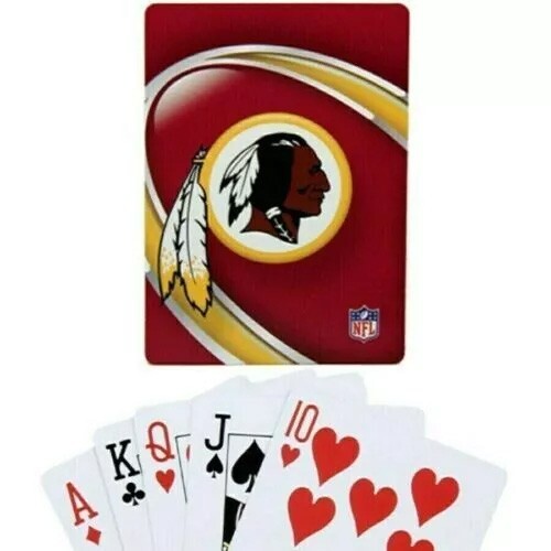 Washington Redskins Team Logo Vortex Design Playing Cards | eBay
