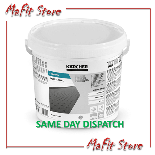 KARCHER RM760 POWDER 10Kg PUZZI CARPET CLEANING CHEMICAL 100 200 8/1 10 ...