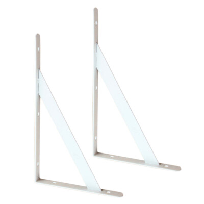 2pcs Heavy Duty L Shape Wall Shelf Support Bracket DIY Rack Supporter ...
