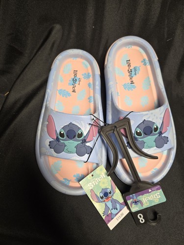 Disney Lilo and Stitch Women's Slip-on Sandals Blue Comfort Shoes ...