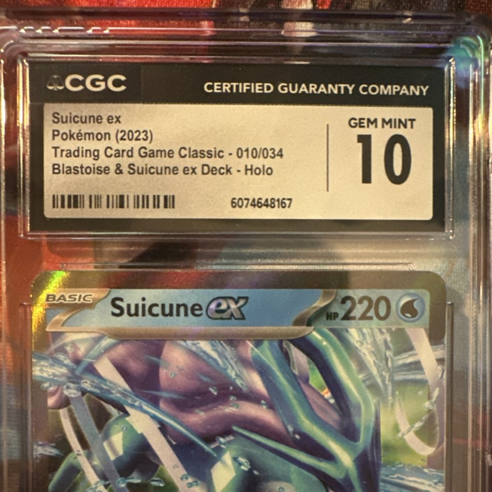 Suicune ex 010/034 Trading Card Game Classic Holo EX Pokémon Card TCG ...