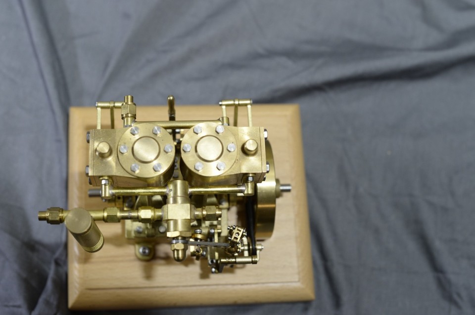 Mini M30 Vertical Double-cylinder Steam Engine with Reverse & Speed ...