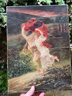 RARE Antique Victorian Oil Painting Study Pierre Auguste Cot’s The ...
