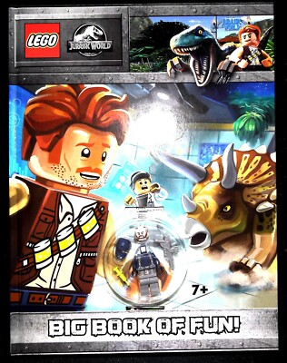 LEGO Jurassic World Big Book of Fun! with ACU Guard Minifigure | eBay UK