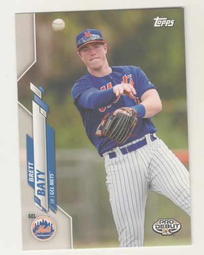 2020 Topps Pro Debut #PD-177 BRETT BATY RC Rookie New York Mets QTY ...